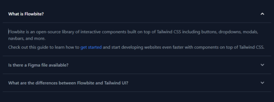 [react Tailwind] Flowbite で Accordion を表示してみる 心を無にして始める React 「それなら猫の手で」
