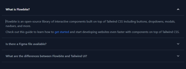 [React+Tailwind] Flowbite で Accordion を表示してみる | 心を無にして始める React | 「それなら猫の手で」